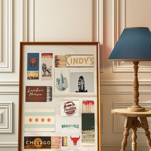 Chicago Matchbox Print,meet Me in Chicago, Retro Chicago Wall Art ...