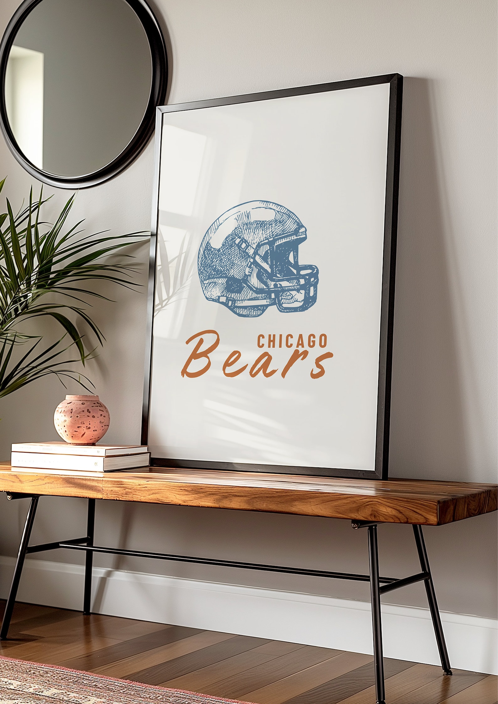 Chicago Bears, Sports Decor for Boys Room, Sports Bar Art, Chicago ...