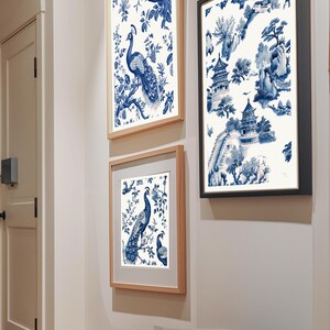 Chinoiserie Wall Art,french Country Decor,vintage Landscape Wall Art ...