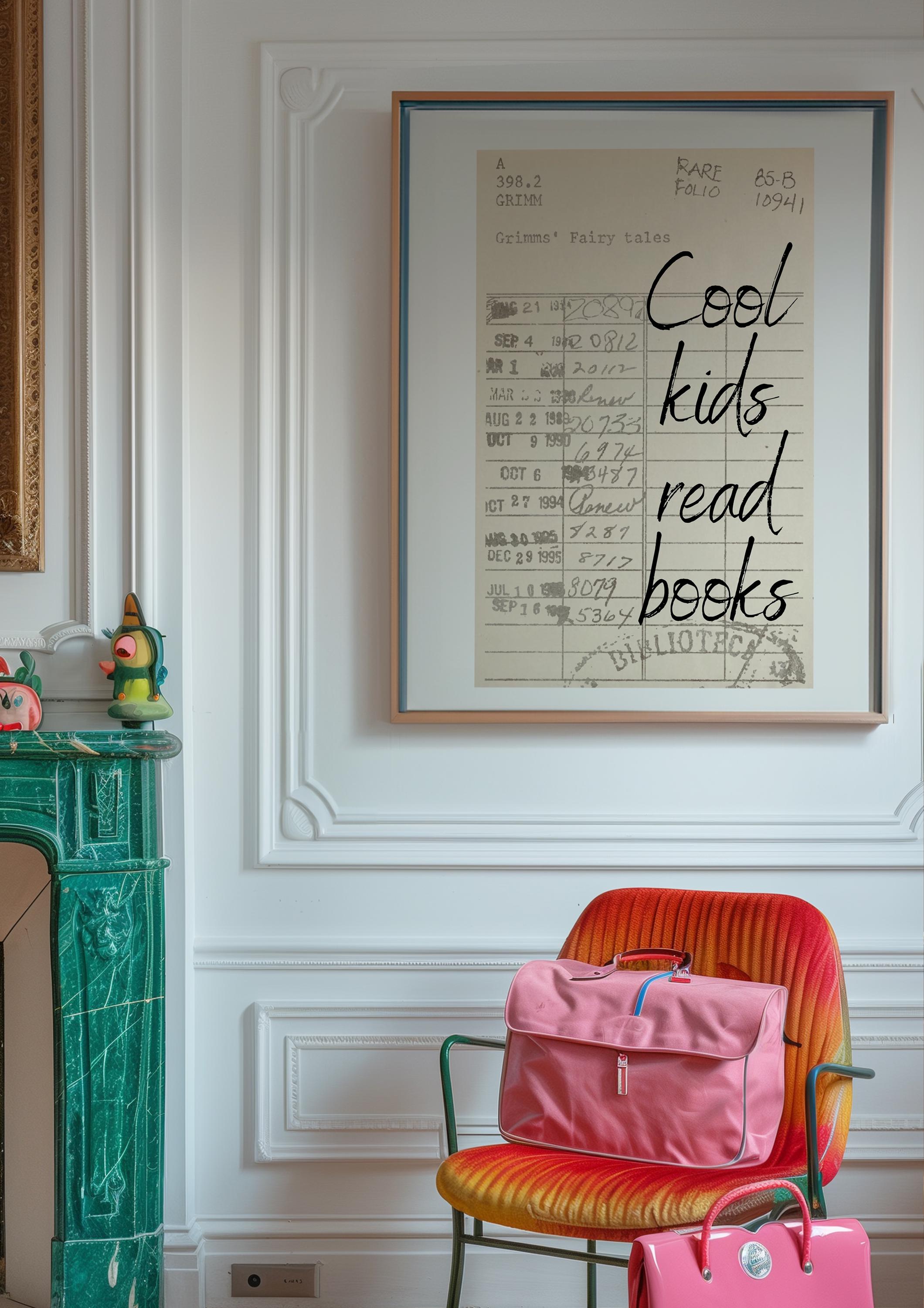 Cool Kids Read Books,kids Reading Book,playroom Wall Decor,classroom ...