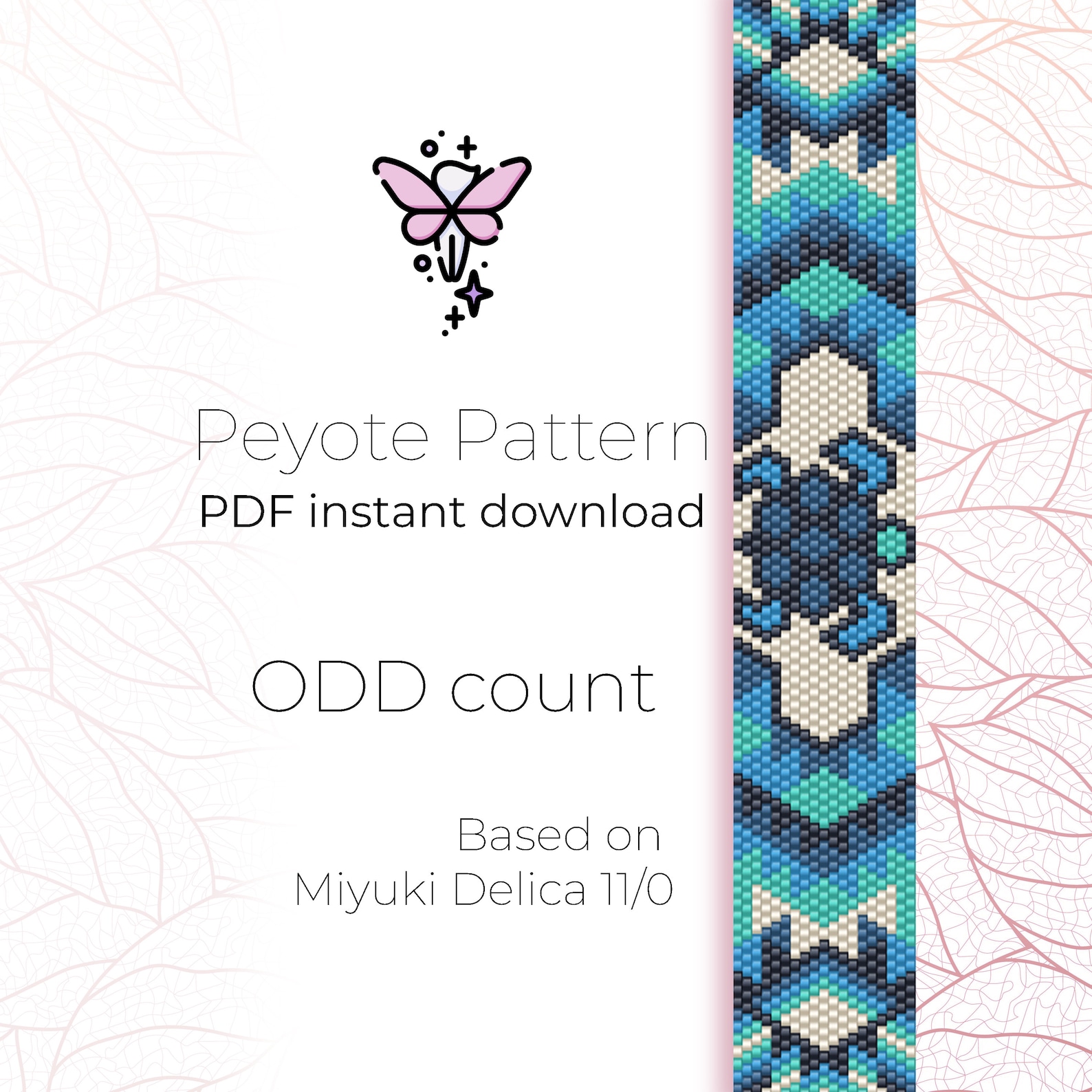 Ocean Turtle | Native Peyote Pattern | Odd Count | Peyote Bracelet ...