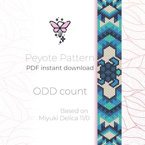 Ocean Turtle | Native Peyote Pattern | Odd Count | Peyote Bracelet ...