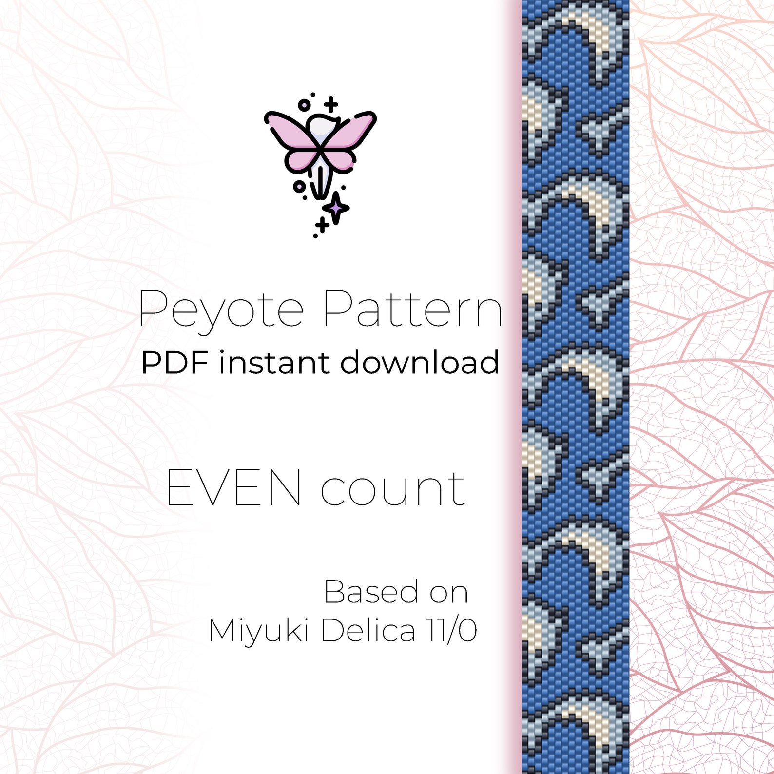 Little Dolphin | Peyote Pattern | Even Count | Peyote Bracelet Pattern ...