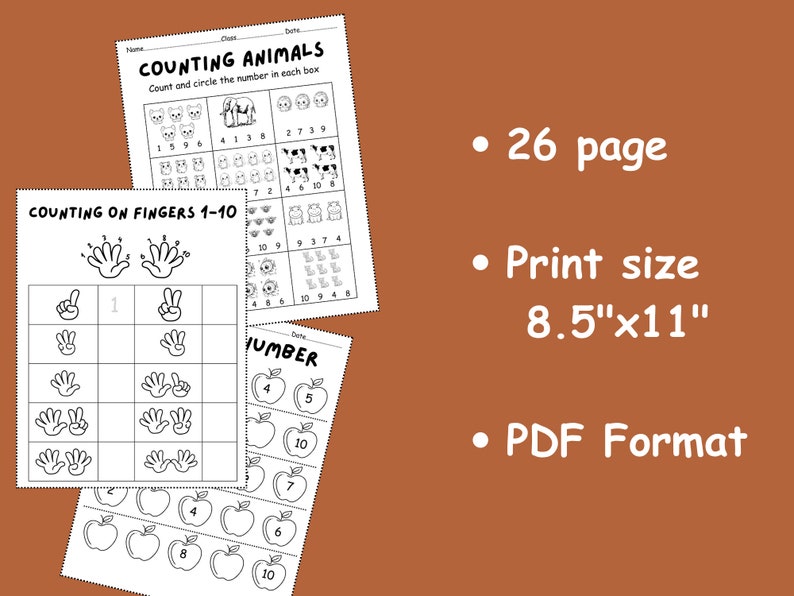 Printable 1-10 My Numbers Tracing Page - Etsy