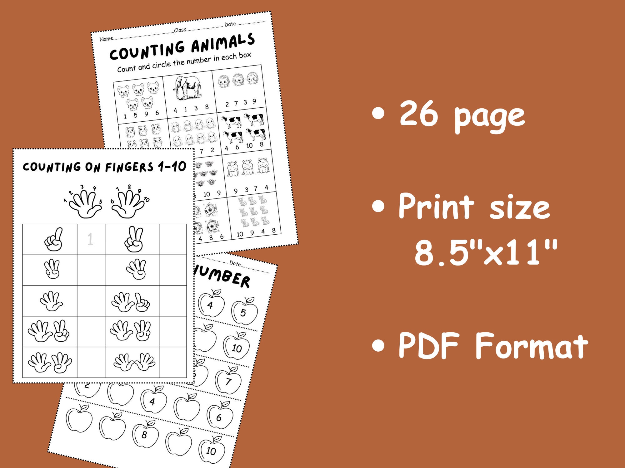 Printable 1-10 My Numbers Tracing Page - Etsy