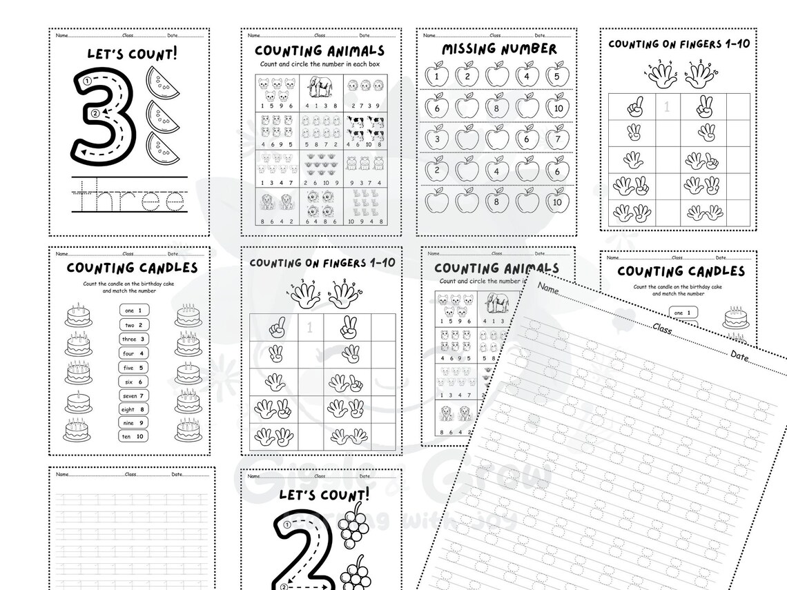 Printable 1-10 My Numbers Tracing Page - Etsy