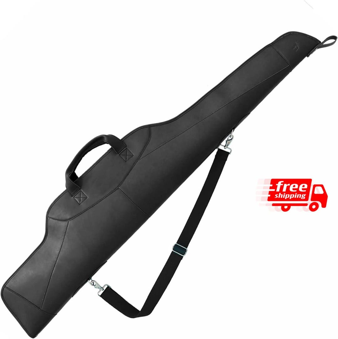 Handmade Leather Gun Cover Shotgun Case 100% Genuine Leather Sling Bag ...