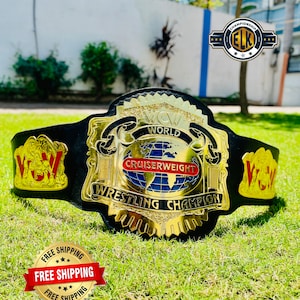 New Cruiser Heavyweight Wrestling Belt Handmade Hand Tooled Leather ...