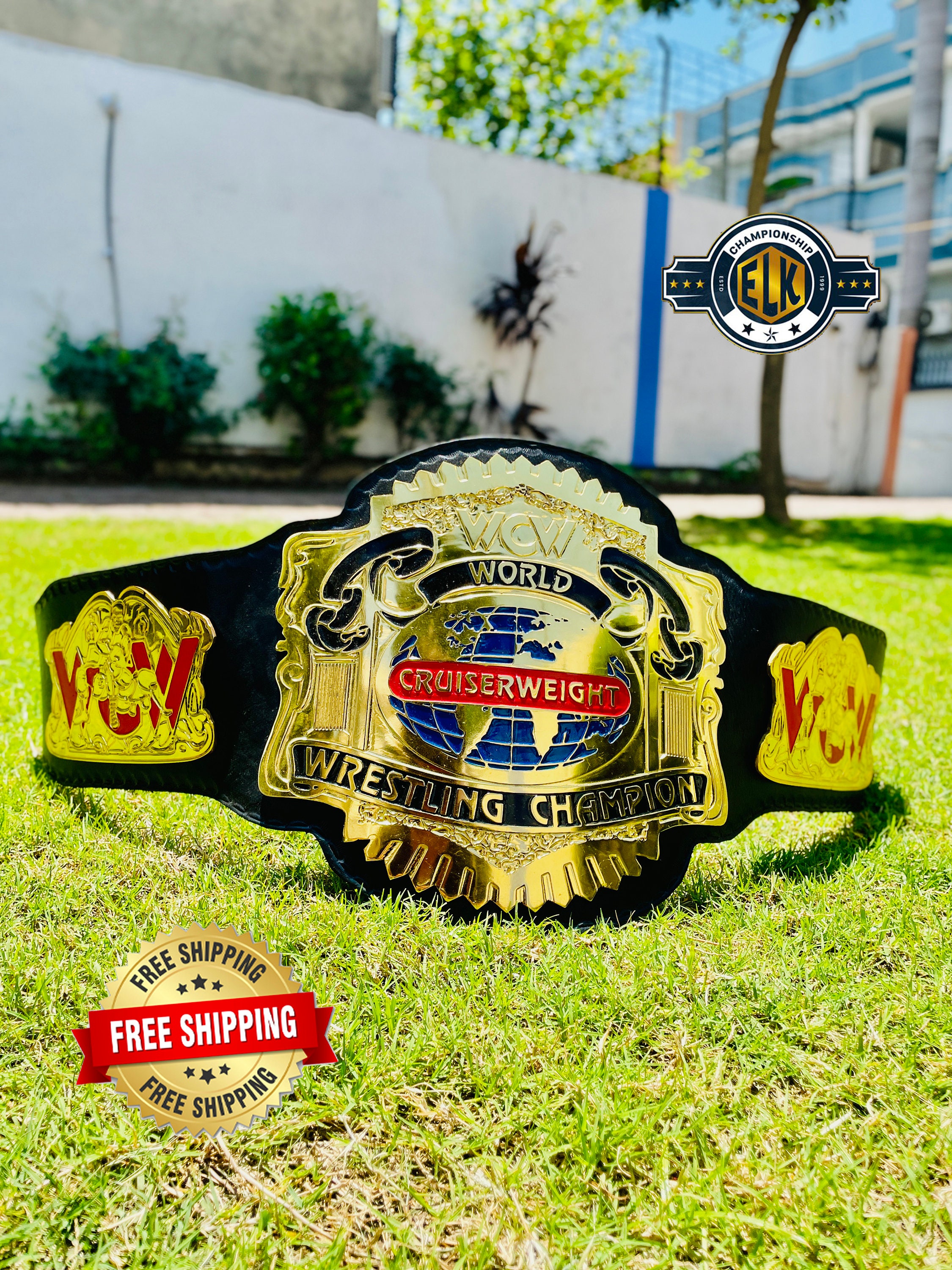 New Cruiser Heavyweight Wrestling Belt Handmade Hand Tooled Leather ...