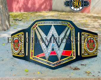 New Domed Globe World Heavyweight Black Handmade Hand Tooled Leather ...