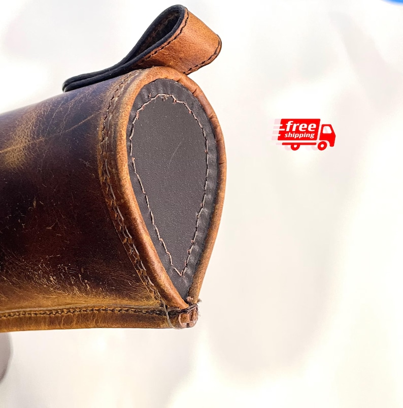 Handmade Leather Shotgun Case Gun Cover 100% Genuine Leather Sling Bag ...