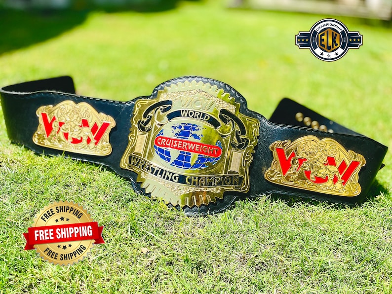 New Cruiser Heavyweight Wrestling Belt Handmade Hand Tooled Leather ...