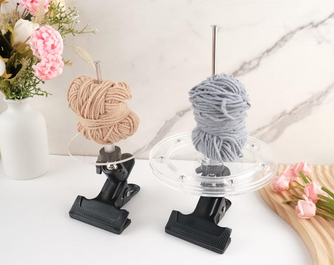 3D Printed Spinner | Wool Holder | Rotating Yarn Stand for Knitting ...