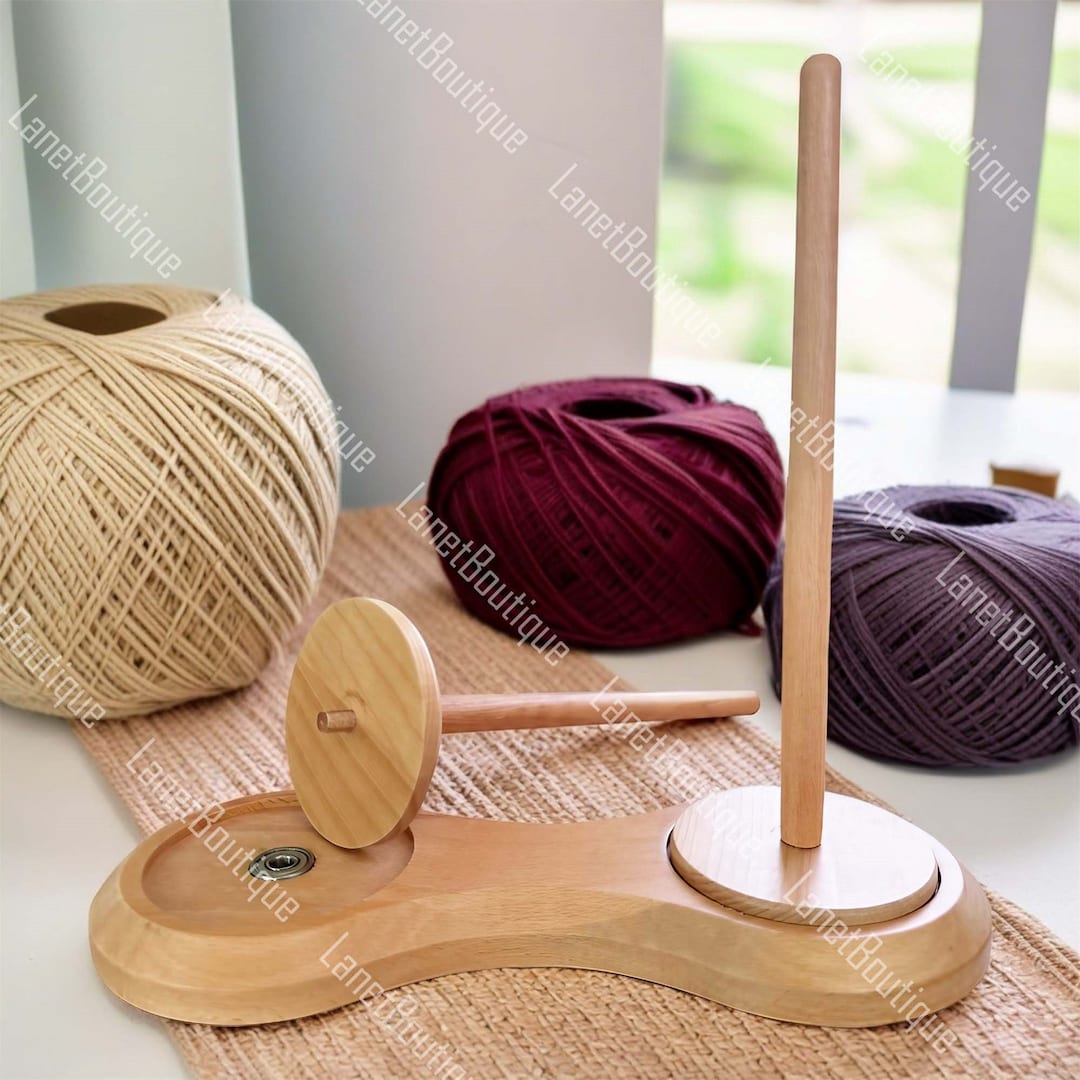 Wooden Yarn Ball Holder, Knitting Yarn Feeder, Crochet Yarn Feeder,gift ...