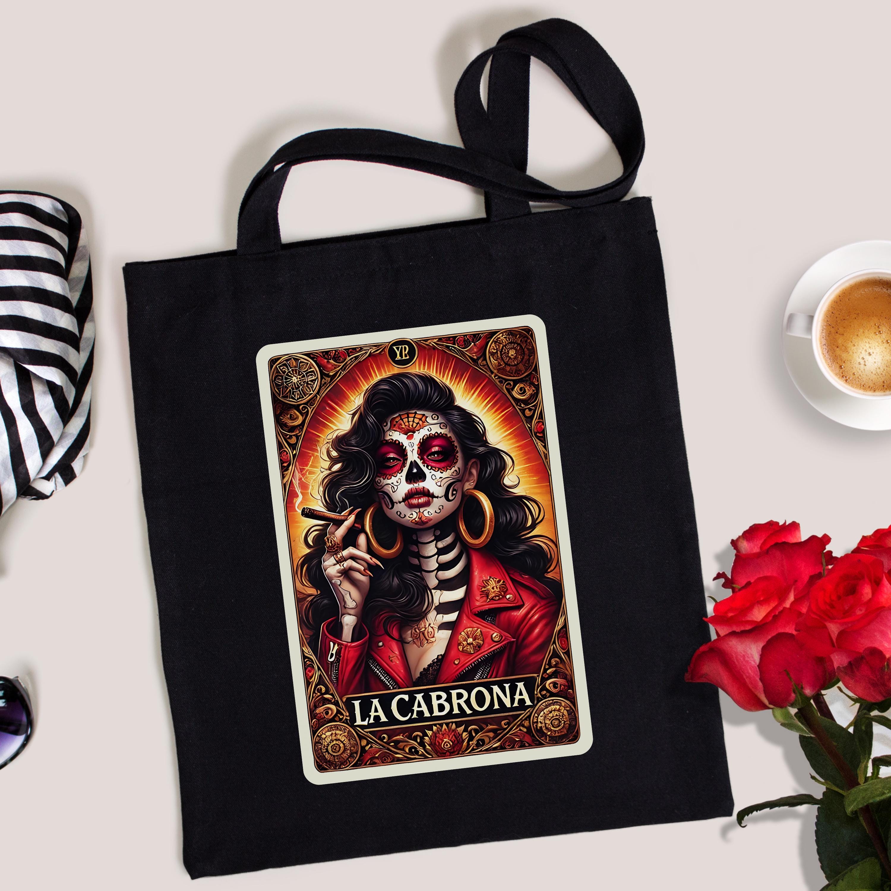 La Cabrona Mexican Feminist Tarot Card PNG Badass Woman Sugar Skull ...