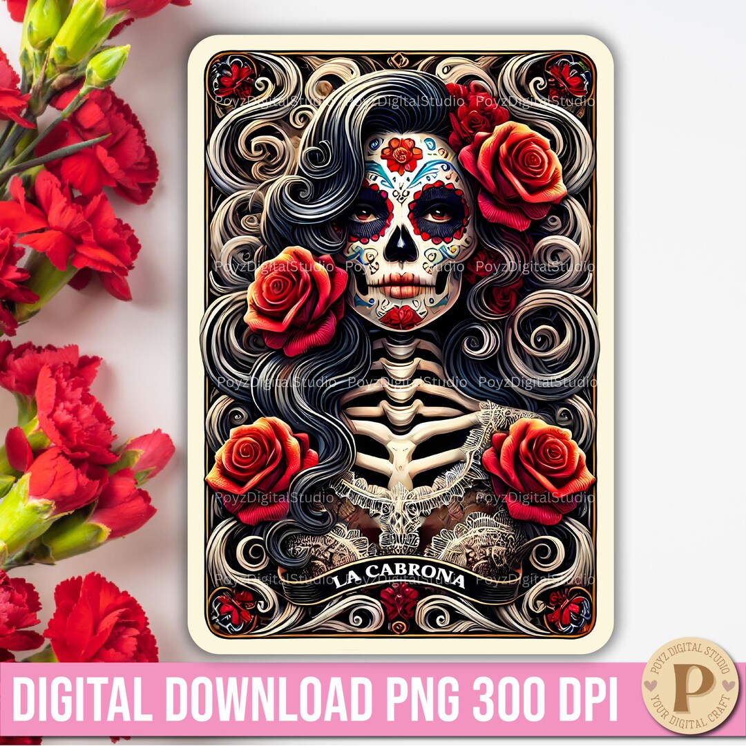 La Cabrona Mexican Tarot Card PNG Latina Tarot Card Download Mexican ...