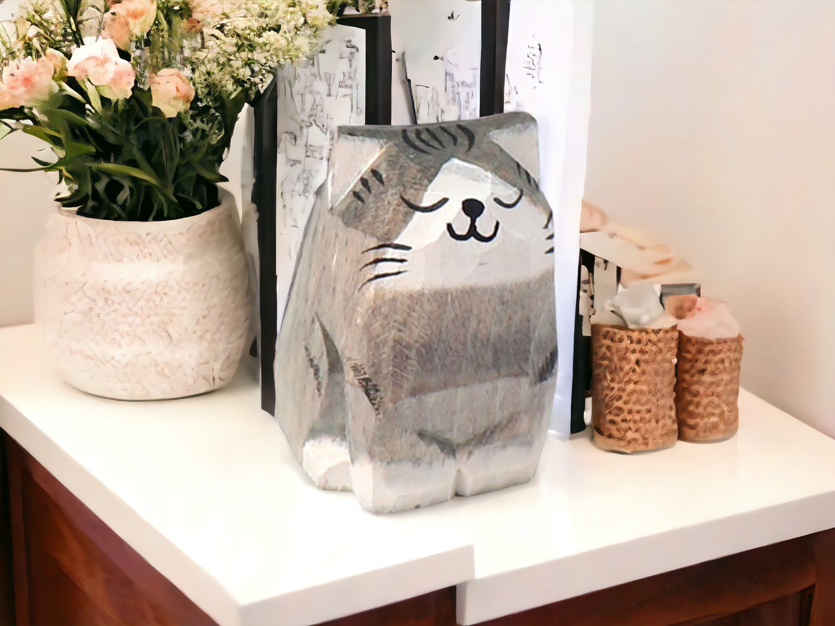 Home Miniature Display Table Desktop Figurine Decoration Living Room ...