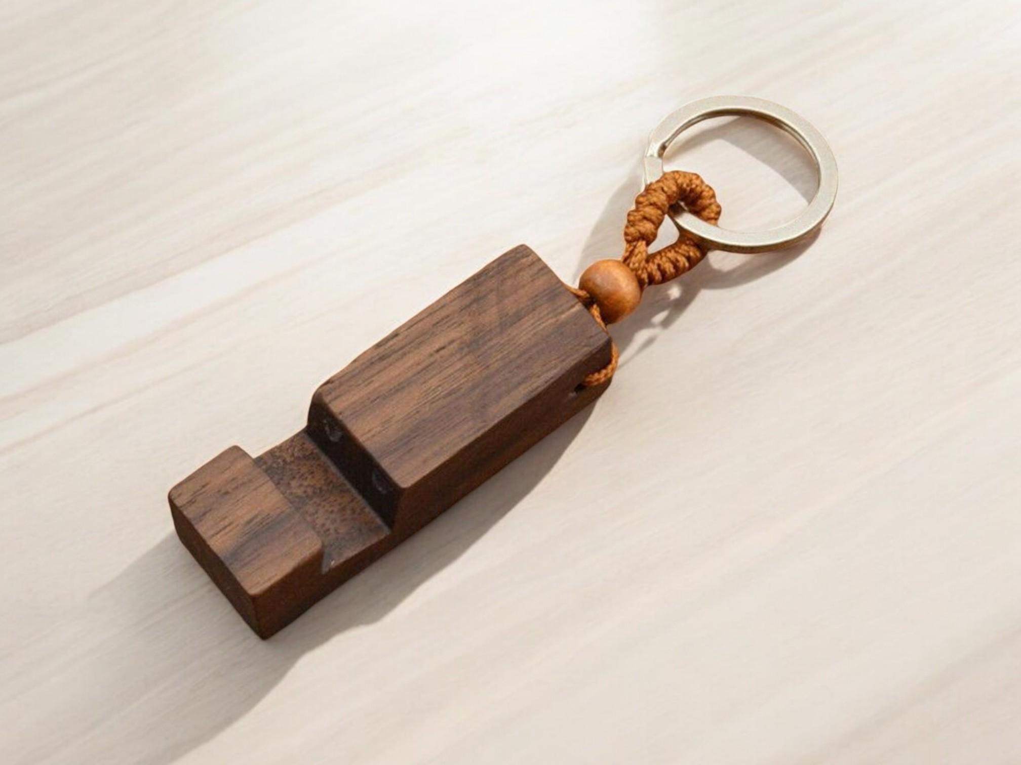 Wooden Phone Stand Keychain Multi-functional Gadget Holder Fashion ...