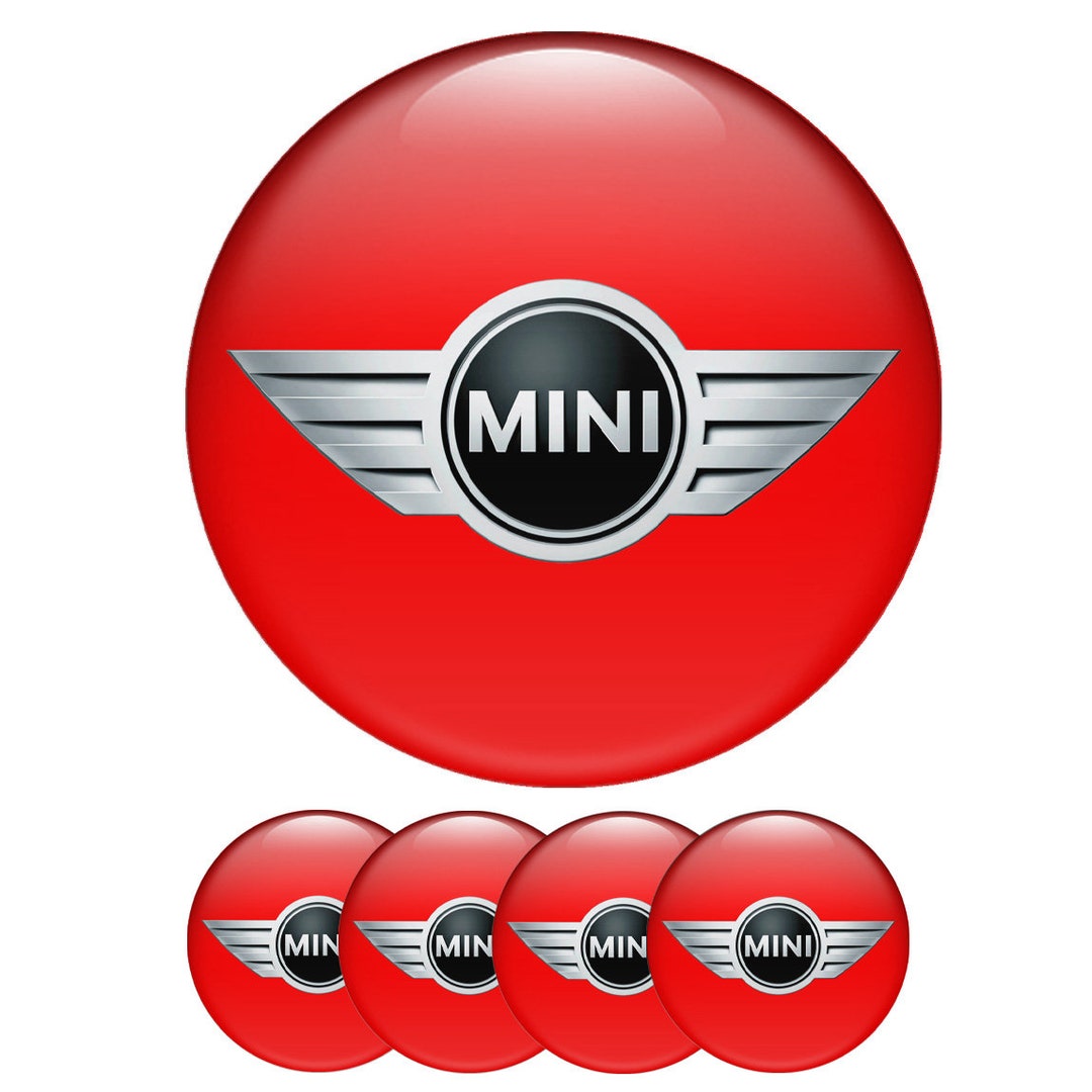 3D Emblems With Logo MINI COOPER , 4 Pcs in a Set Center Caps for ...
