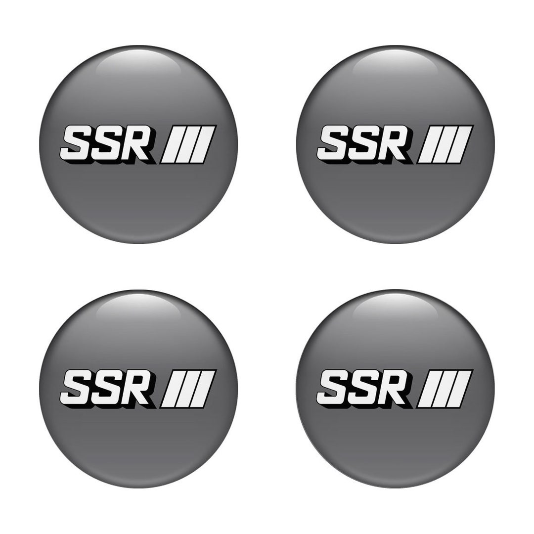 3D Emblems With Logo SSR , 4 Pcs in a Set 3 Patterncenter Caps for ...
