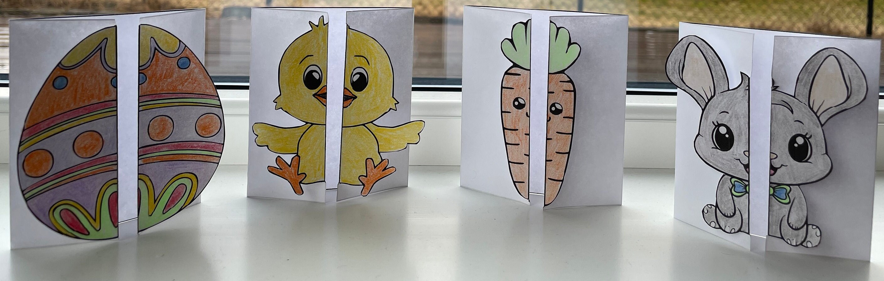 FUN EASTER PRINTABLE Coloring Cards Children Coloring, Easter Cards ...