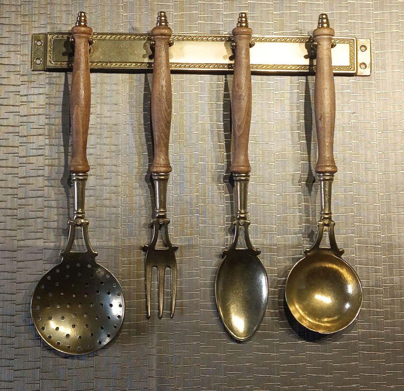 Antique Kitchen Utensils Mid Century, Set 4 Vintage French Kitchen ...