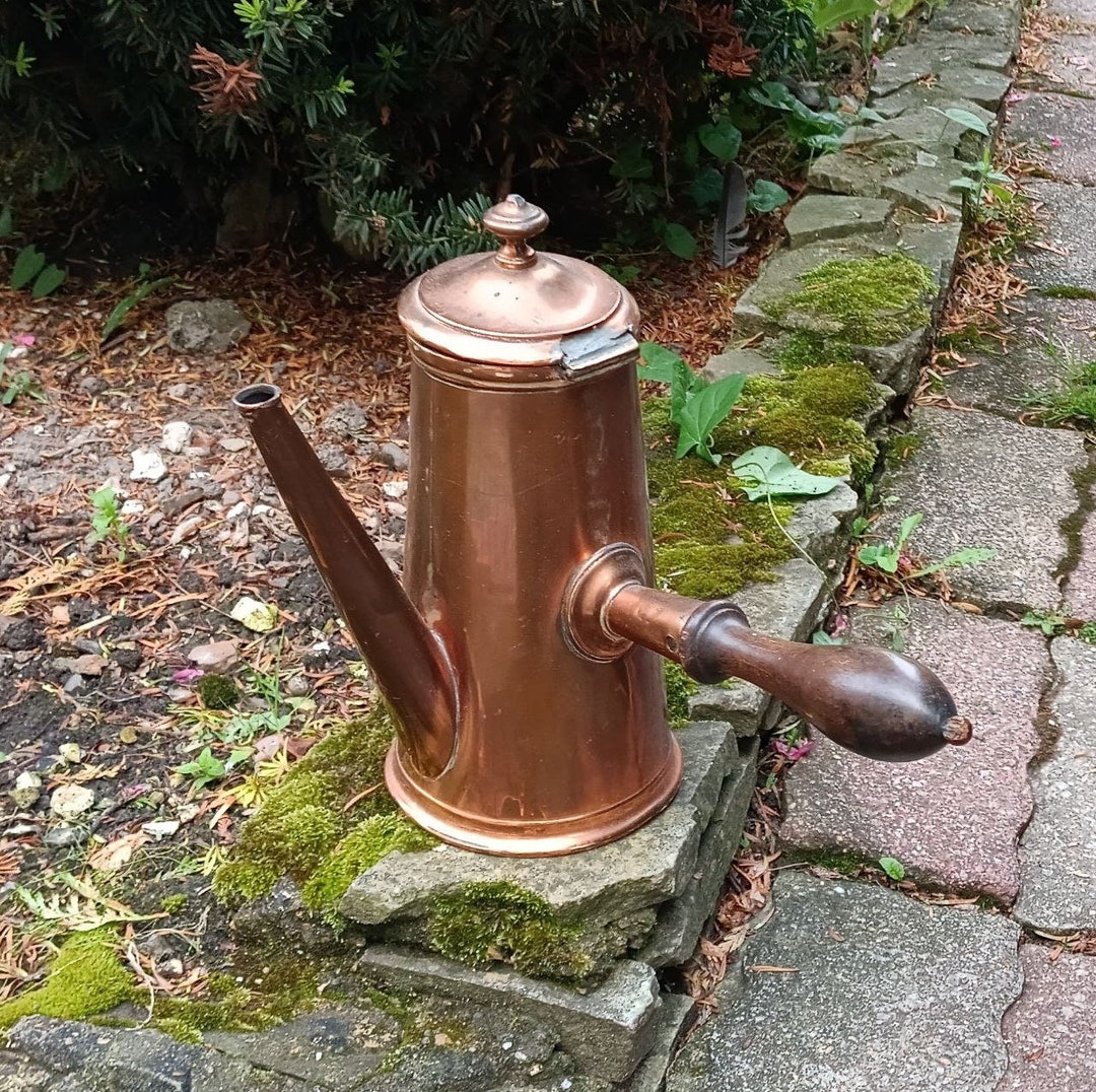 Vintage Copper Coffee Pot, Vintage Copper Tea Pot, Antique Copper Jug ...