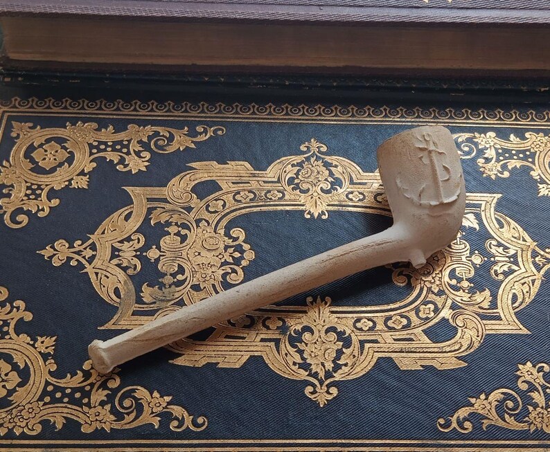 Antique Tobacco Pipe Sailor's, French Vintage Ceramic Smoking Pipe ...