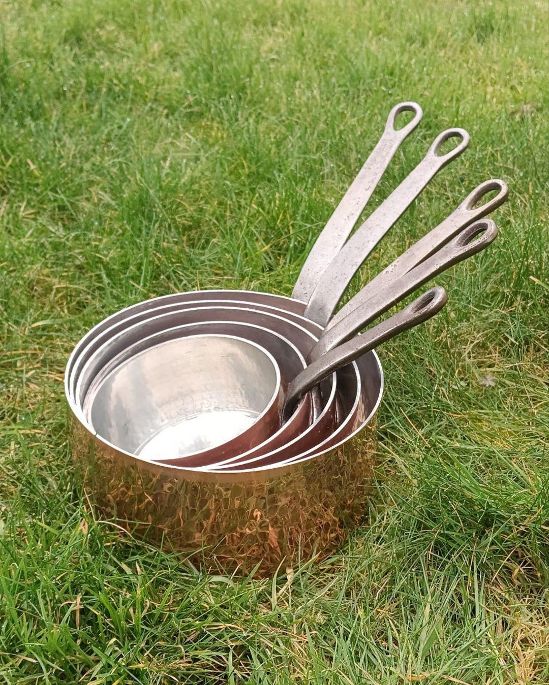 Vintage Copper Pots French Factory HAVARD Mid Century, Set of 5 Antique ...