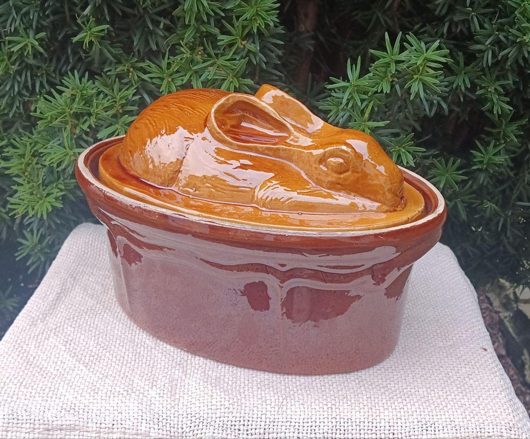 Vintage Rabbit Pâté Terrine Dish – Mid Century French Country Charm - Etsy