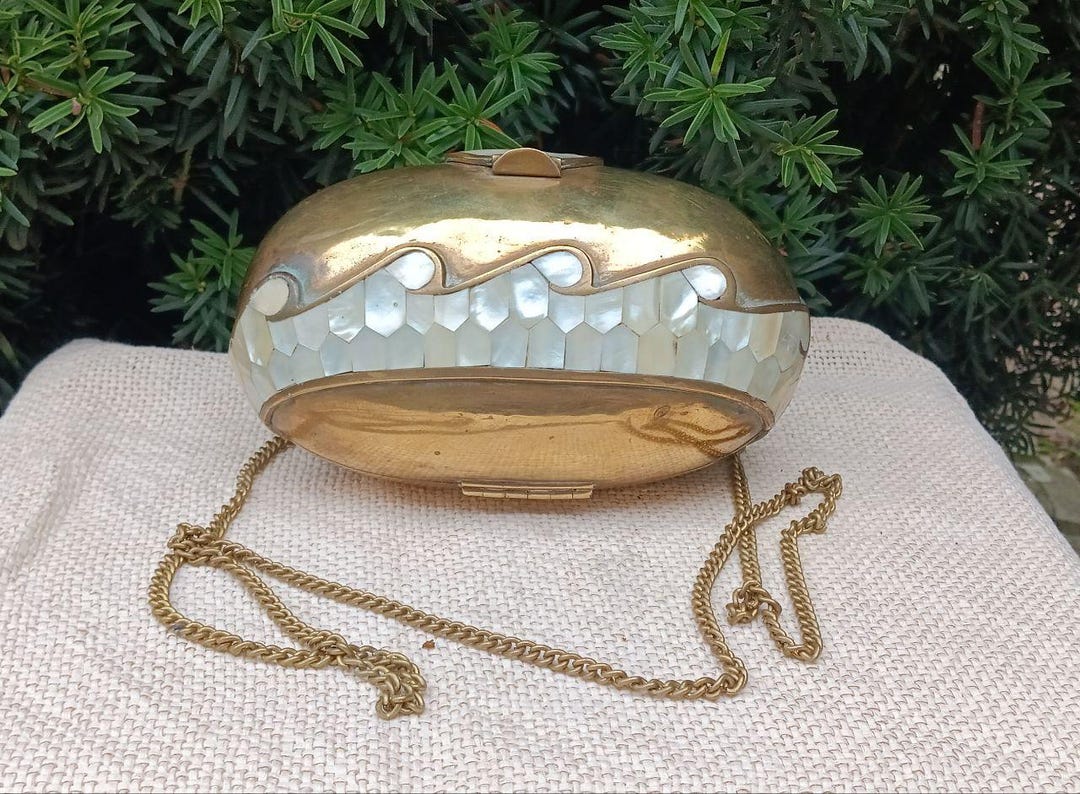 Metal Purse Art Deco, Vintage Brass Handbag 1920s France, Antique ...