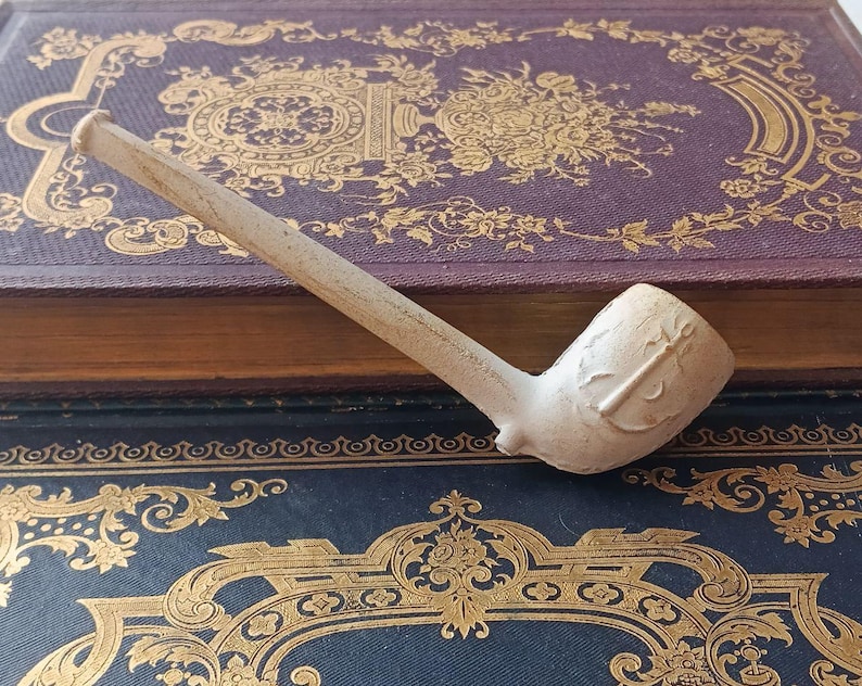 Antique Tobacco Pipe Sailor's, French Vintage Ceramic Smoking Pipe ...