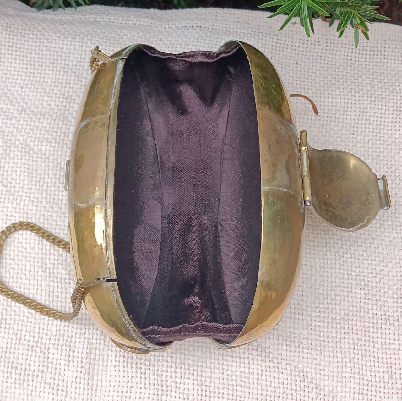 Metal Purse Art Deco, Vintage Brass Handbag 1920s France, Antique ...