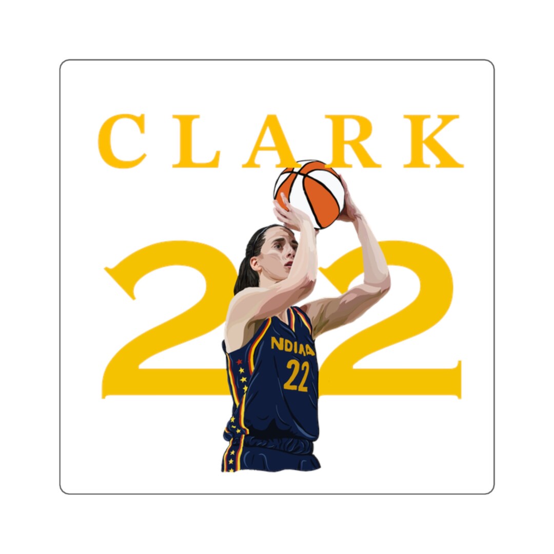 Caitlin Clark Art Square Sticker - Etsy