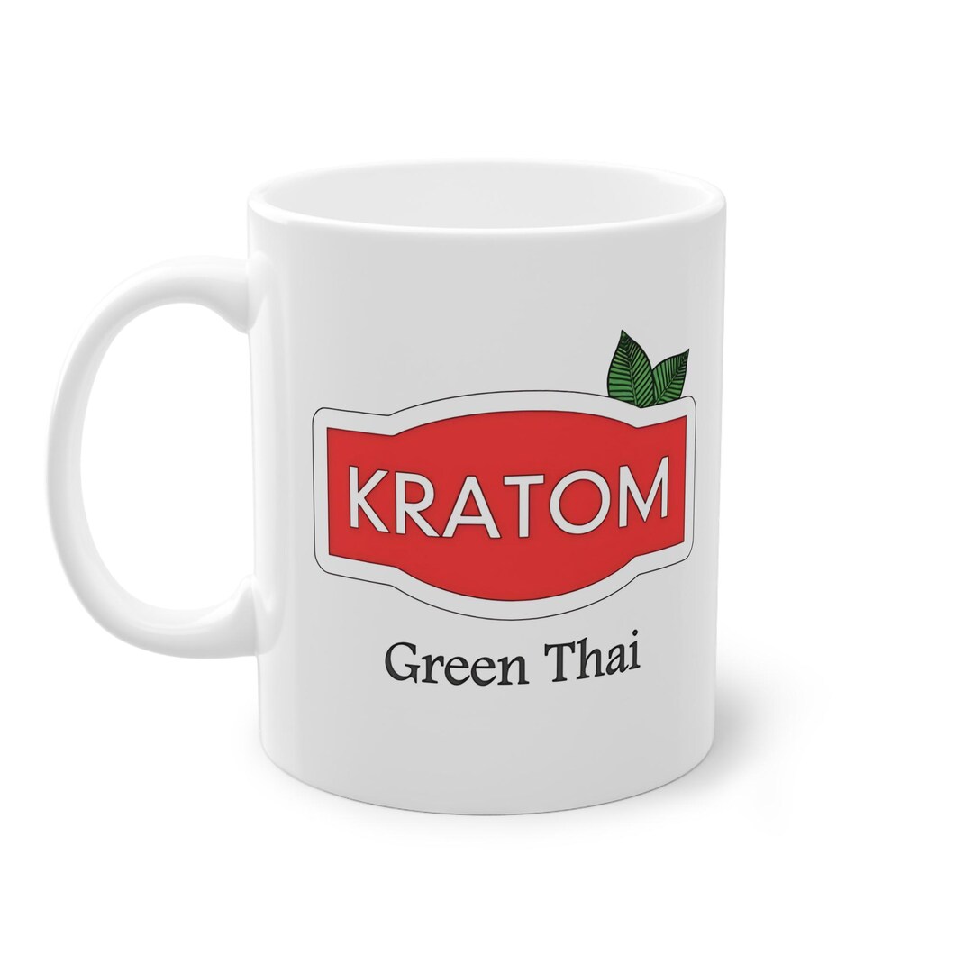 Kratom Green Thai Mug Bold Herbal Design Coffee & Tea Cup Perfect Gift ...