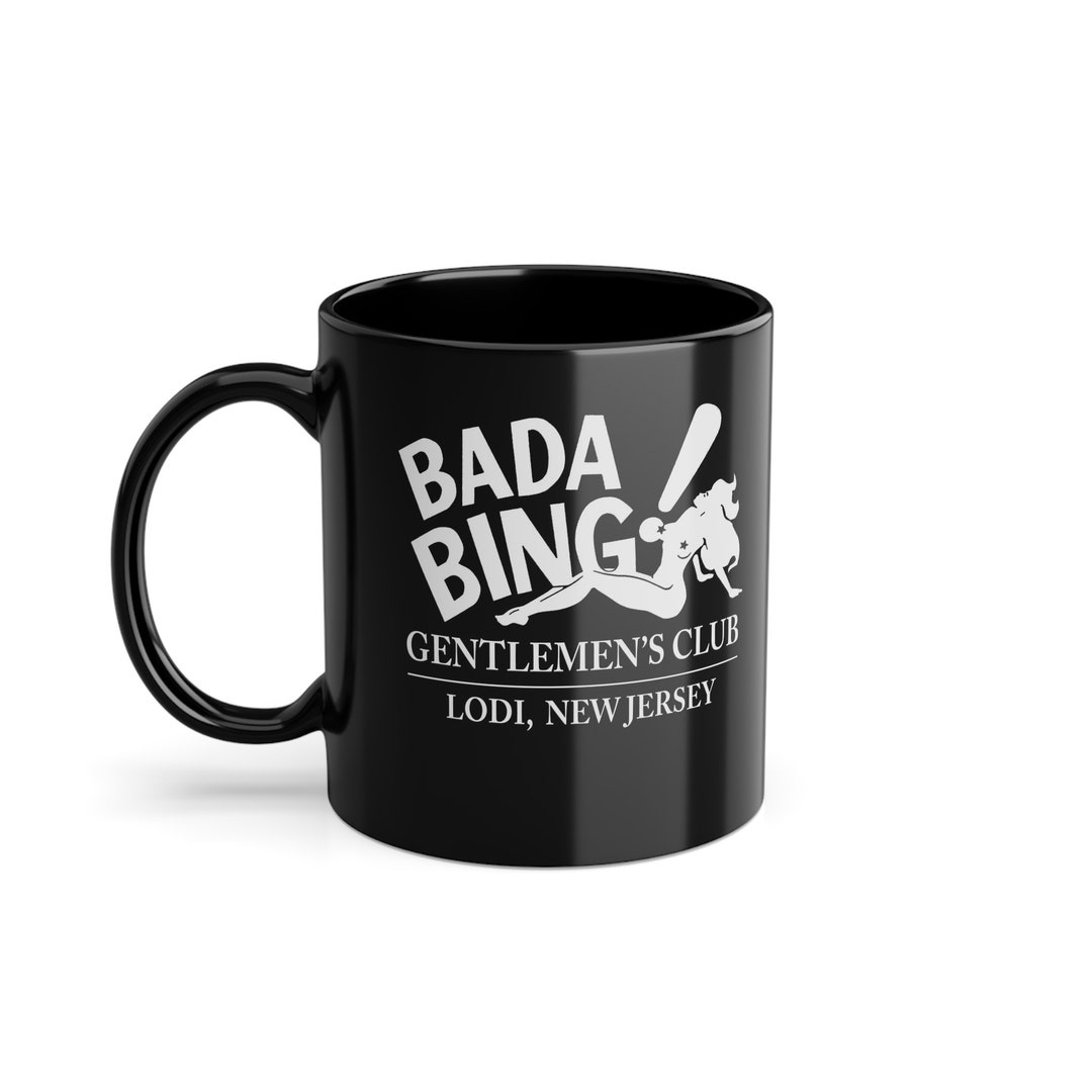Black Bada Bing Mug Sopranos Gentlemen's Club Logo Iconic TV Show ...