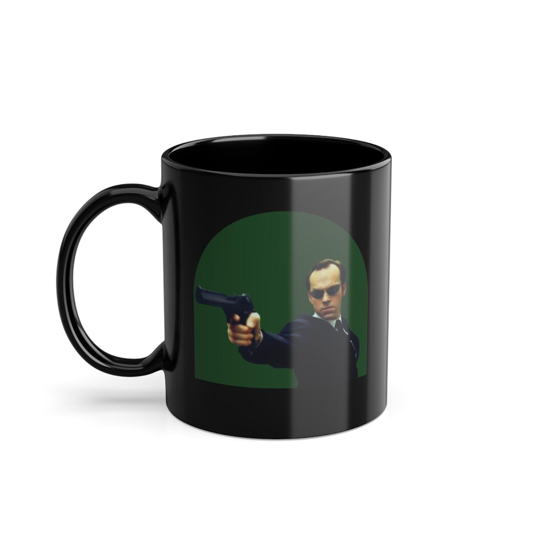 Agent Smith I'm Unplugged Matrix Mug Black Ceramic Coffee Cup for Sci ...