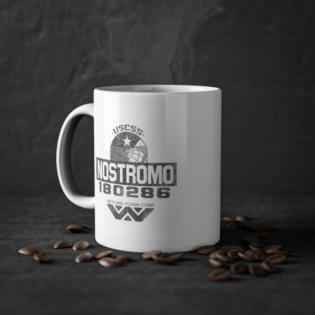 USCSS Nostromo Mug Iconic Alien Movie Logo Sci-fi Fan Gift Unique 11oz ...