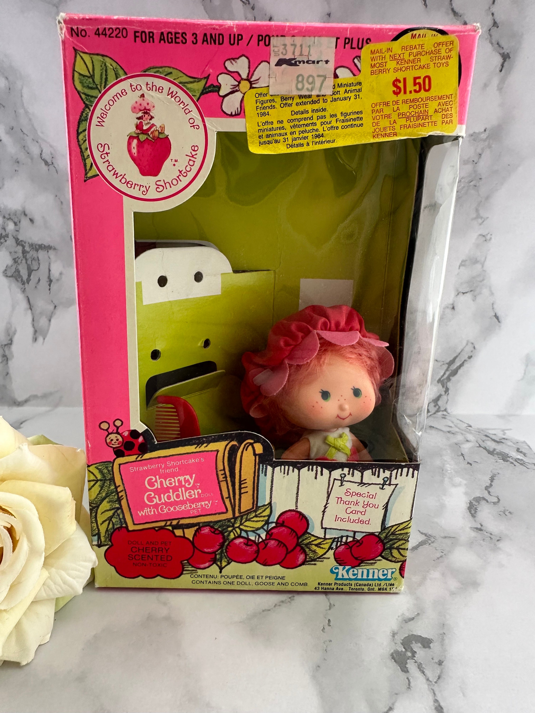 Vintage 1980 Strawberry Shortcake Doll in Box. Cherry Cuddler. Rare ...