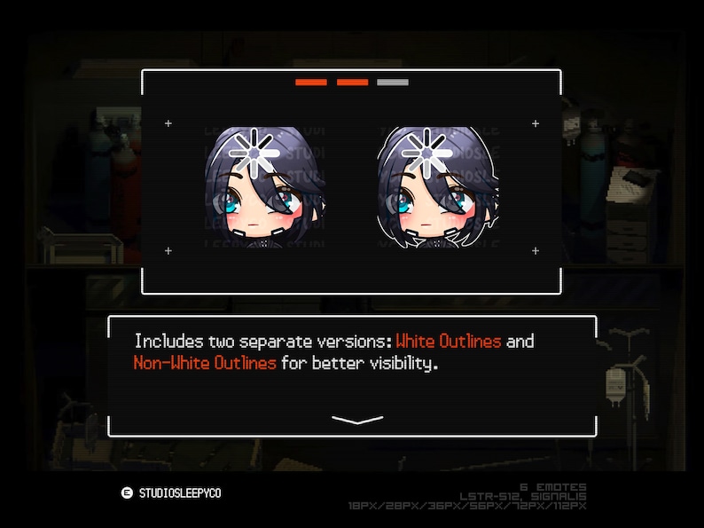 SIGNALIS Elster (LSTR-512) Pre-made Chibi Emote Bundle Ready-to-use for ...