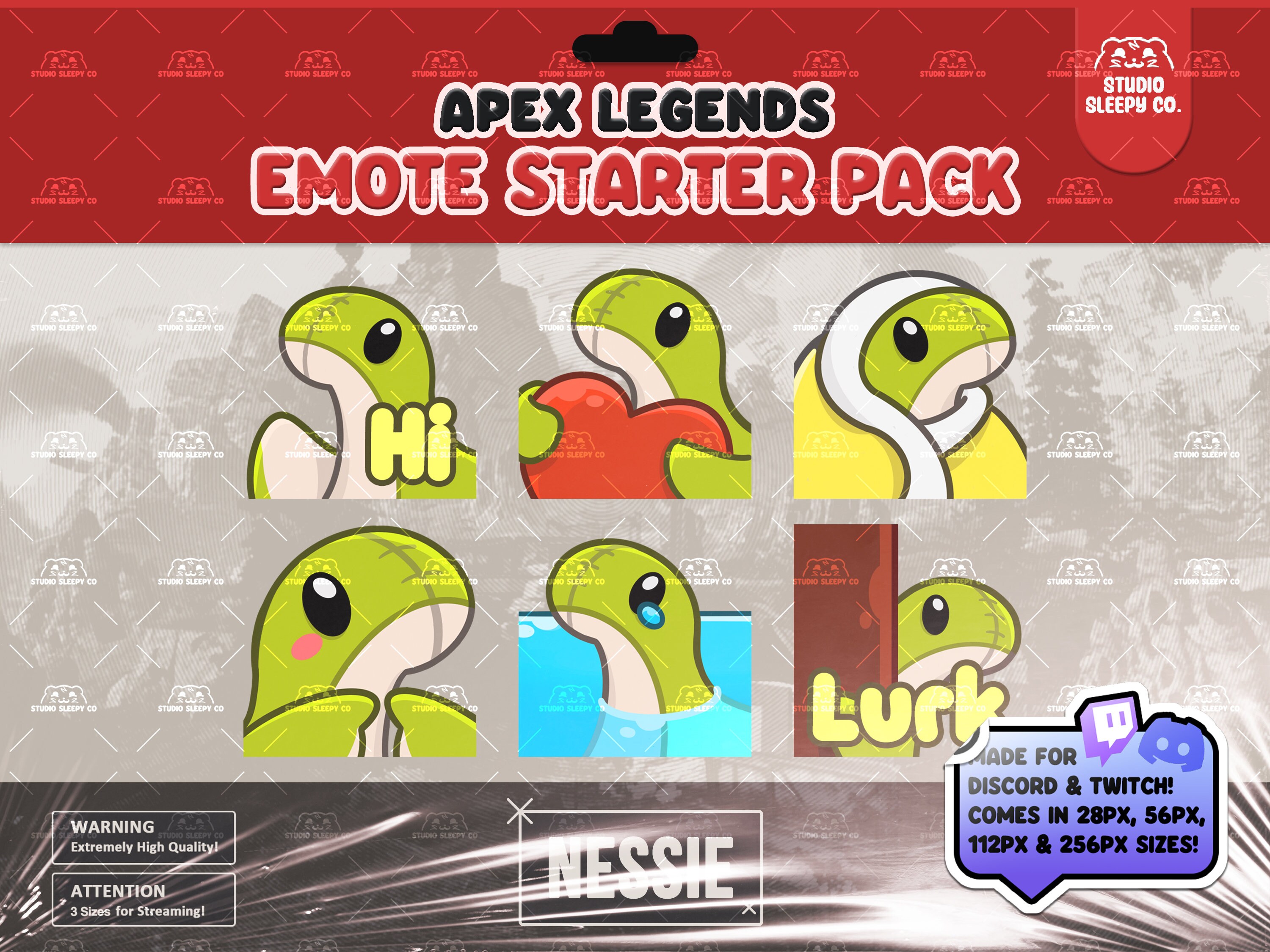 APEX LEGENDS Nessie Instant Download Digital Emote Sticker Bundle for ...