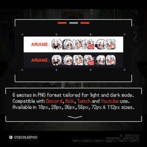 SIGNALIS Ariane Yeong Pre-made Chibi Emote Bundle Ready-to-use for ...