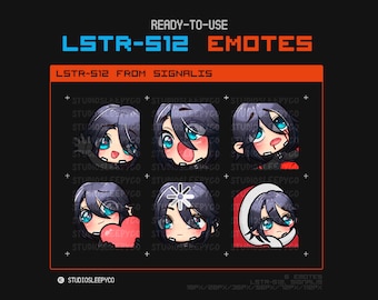 SIGNALIS Elster (LSTR-512) Pre-made Chibi Emote Bundle Ready-to-use for ...