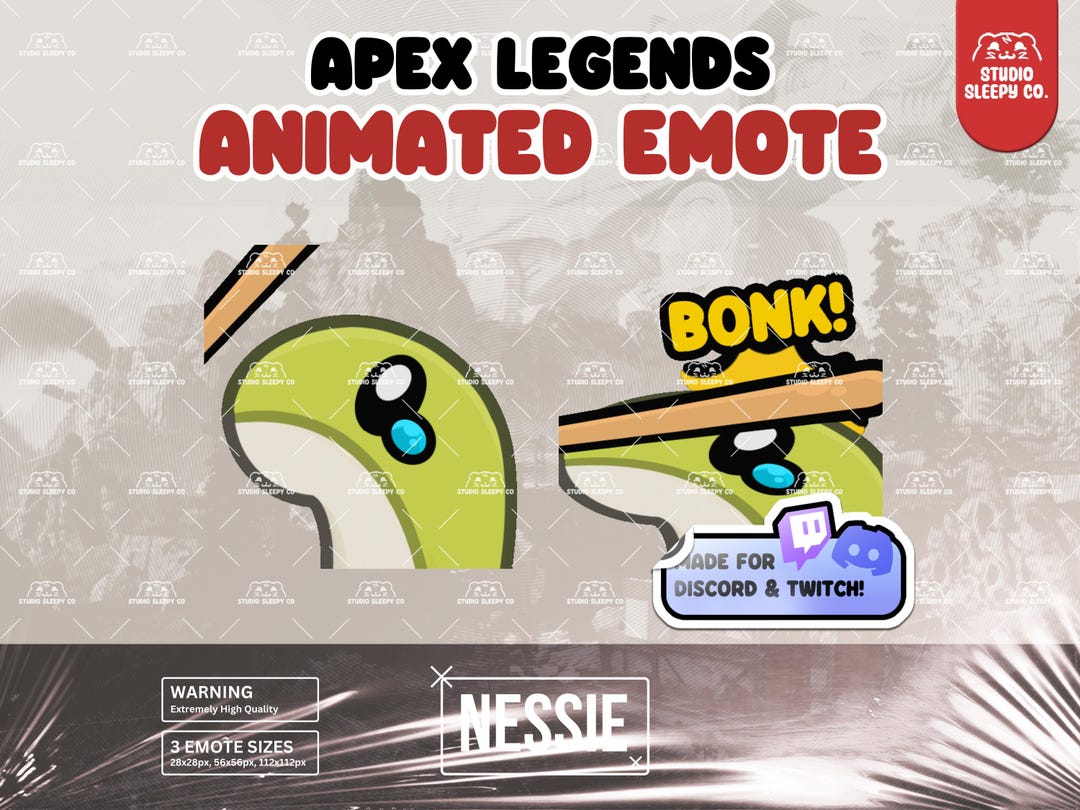 Nessie Bonk Apex Legends Animated Emotes for Discord Twitch Streamers ...