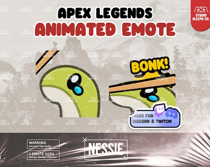 Nessie Bonk Apex Legends Animated Emotes for Discord Twitch Streamers ...