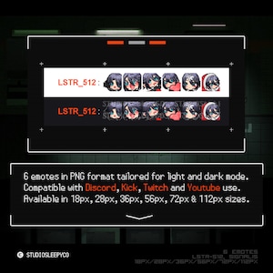 SIGNALIS Elster (LSTR-512) Pre-made Chibi Emote Bundle Ready-to-use for ...