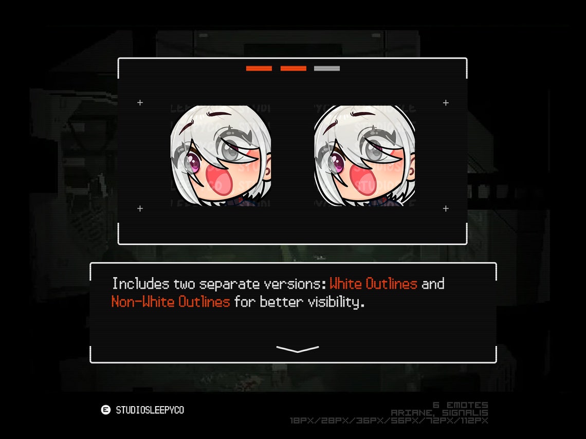 SIGNALIS Ariane Yeong Pre-made Chibi Emote Bundle Ready-to-use for ...