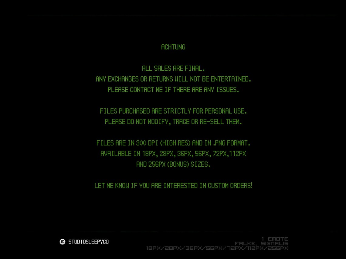 SIGNALIS Falke (FLKR) Pre-made Chibi Owl Box Emote Ready-to-use for ...