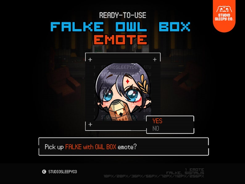 SIGNALIS Falke Chibi Owl Emote: Twitch, Youtube, Discord, Kick (digital ...