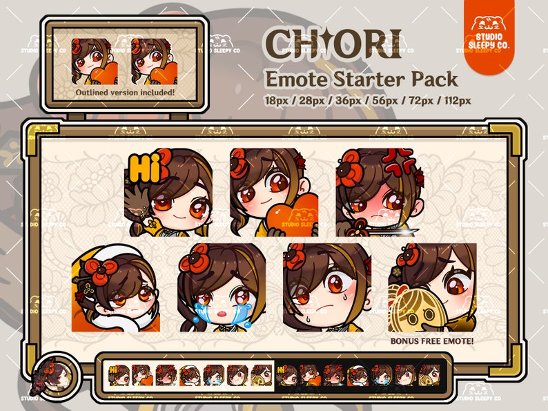 GENSHIN IMPACT Chiori Instant Download Digital Emote Sticker Starter ...